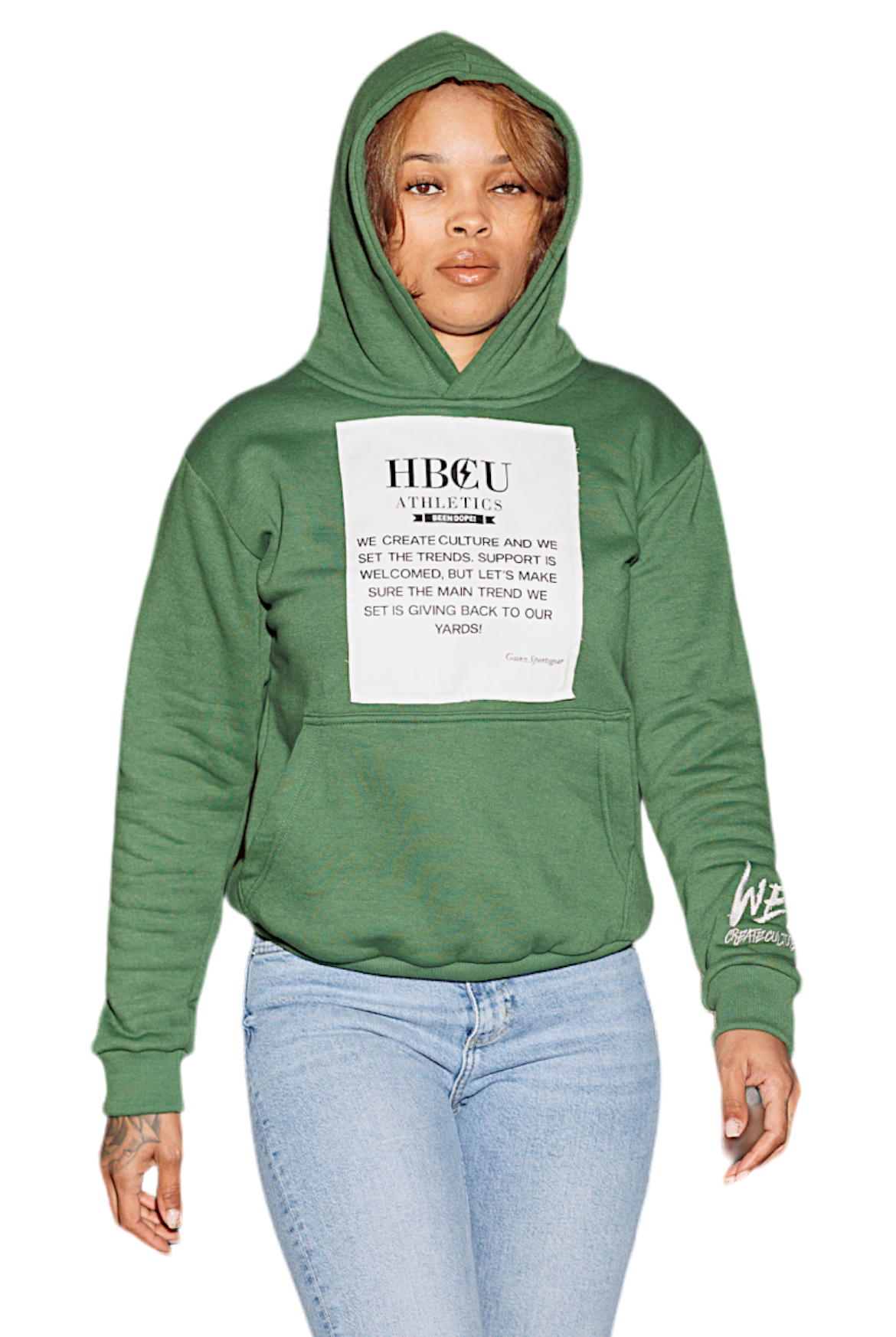HBCU ATHLETE GREEN HOODIE | Gainz Sportsgear LLC.